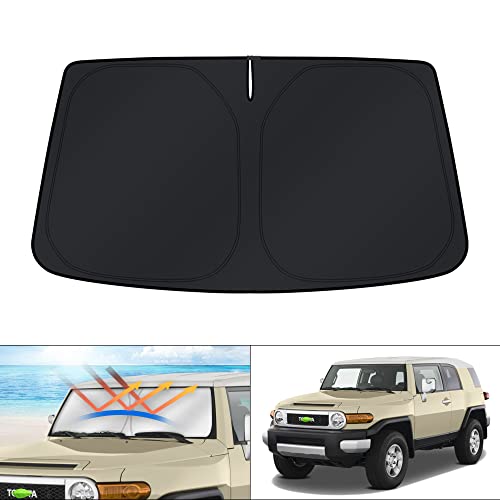 KUST Windshield Sun Shade for Toyota FJ Cruiser Sport Utility 2007-2014 ...