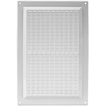 Plastic Return Air Grilles - Sidewall and Ceiling - White - with Insect ...