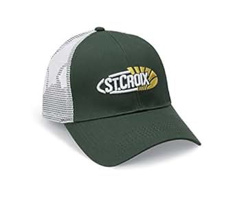 St Croix Logo Deluxe Mesh Back Trucker Fishing Cap (Green): Amazon.ca ...