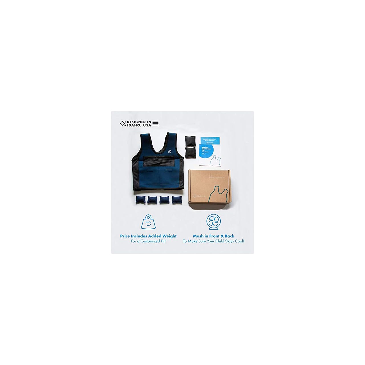 Weighted Compression Vest for Children (Ages 2 to 4) by Harkla ...