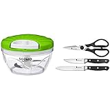 Buy Amazon Brand - Solimo 500 ml Large Vegetable Chopper with 3 Blades ...