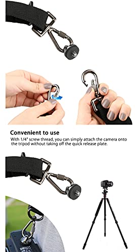 Fotasy Ergonomic Design Camera Sling Strap, Adjustable Camera Neck ...