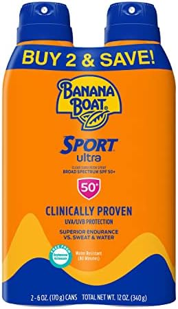 Banana Boat Sport Ultra SPF 50 Sunscreen Spray Twin Pack | Banana Boat ...