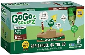 GoGo squeeZ Applesauce on the Go, Variety Pack (Apple Apple/Apple ...