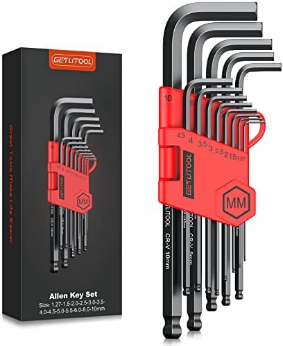سعر GETLITOOL 13 PCS Hex Key Set, Ball End Allen Wrench Set, Cr-V ...