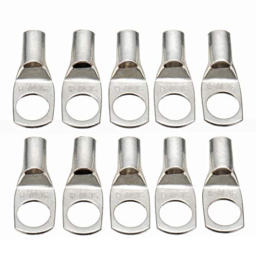 10pcs Ring Terminal Wire Cable Lugs Copper Cable Terminal Lugs ...