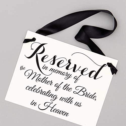 Amazon.com: Mother of the Bride Wedding Memorial Sign - Reserved in ...