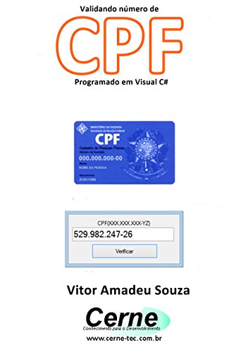 Validando número de CPF Programado em Visual C# - eBook, Resumo, Ler Online e PDF - por Vitor ...