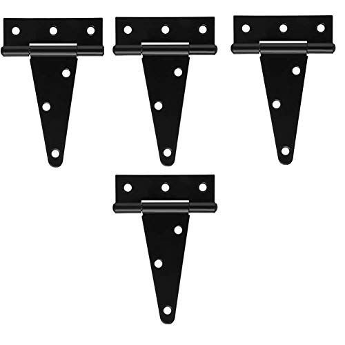 4Pack 6 Inch T Strap Heavy Duty Shed Hinge Gate Strap Hinge Door Barn ...