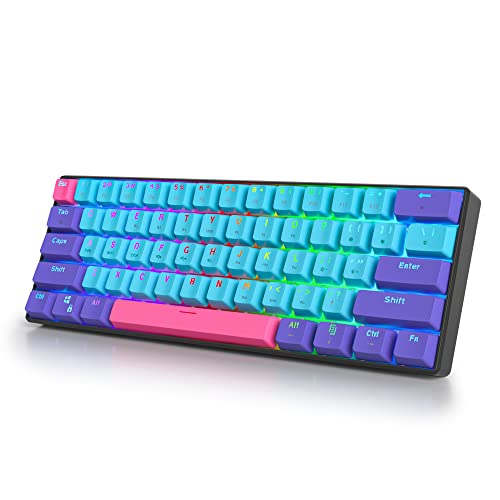 surmen GT61 60% Mechanical Gaming Keyboard 60 Percent RGB Backlit Hot ...