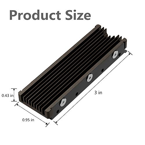 M.2 Heatsink NVME 2280 SSD Heat Sink Support Single Double Sided M2 SSD ...