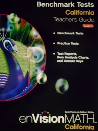 California Benchmark Tests, Teacher's Guide, Grade 5: enVision Math ...