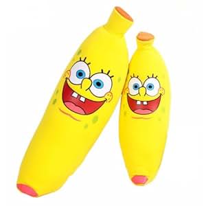 Amazon.com: Spongebob Squarepants Soft Baby Toys Banana Shaped Pillow ...