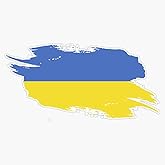 Amazon.com - Coat of Arms Ukraine Ukrainian Flag Bumper Sticker Vinyl ...