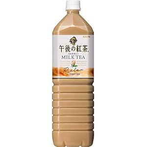 Kirin Afternoon Tea Relax Milk Tea 50.7 fl.oz. (1.5L) (Pack of 4) PET ...