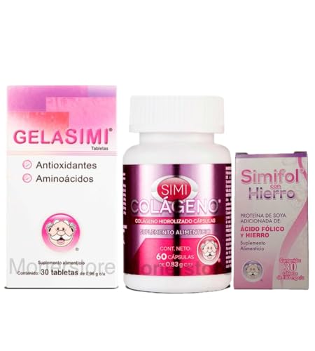 Gelasimi Antioxidants Amino acids 30 Tablet & simicolagen 60 caps ...