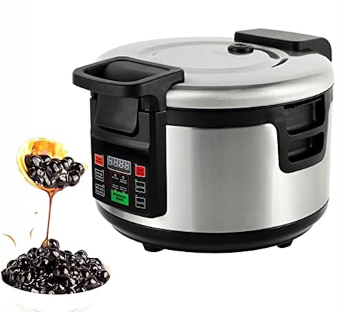 YJINGRUI Commercial Pearl Pot 16L/4.2Gal, Fully Automatic Pearl Tapioca ...