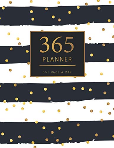 365 Planner One Page A Day: 2021 Calendar Dated Time Schedule Organizer ...