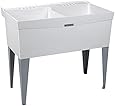 Mustee 26F Utilatwin Floor-Mount Laundry/Utility Tub, White - Utility ...