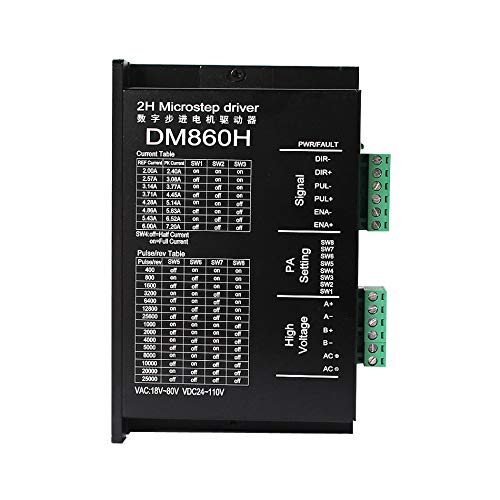 CNC DSP Digital Microstep driver DM860H Stepper Motor Controller 2-phase Digital Stepper Motor ...
