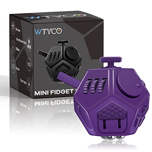 WTYCD Mini Fidget Cube Toys, Cool Fidget Dodecagon Toy 12 Sided Fidget ...