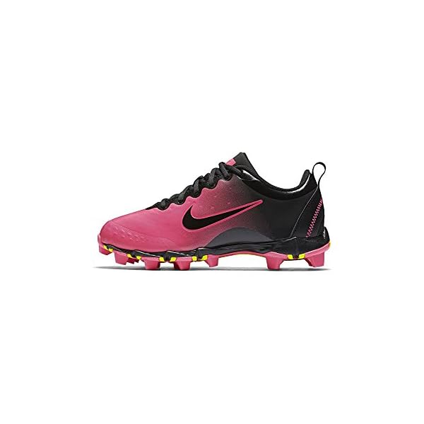 Nike Kids’ Hyperdiamond 2 Keystone Softball Cleat,Black/Pink,10K ...