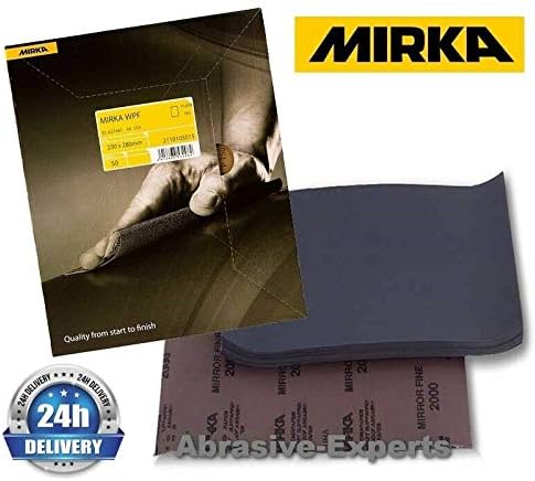 Wet and Dry MIRKA Sandpaper Mixed Grits 800/1000/1200/1500/2000 10 ...