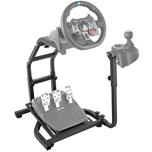 Anman Pro Flight Sim Stand Racing Wheel Frame Dual-Purpose Fit for ...
