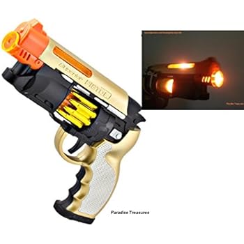 Amazon.com: LED Light Up Toy Gun Set by Art Creativity - Super Ray Gun ...