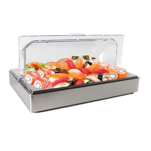 Horestkit Cold Food Buffet Server Serving Tray with Lid Serving Display ...