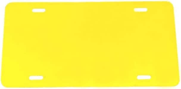 Amazon.com: Yellow - Plastic License Plate Vinyl Blank - .020 - Laser ...