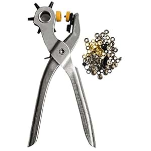 Amazon.com: Great 5-Hole Revolving Punch Eyelet Press Pliers Tool ...