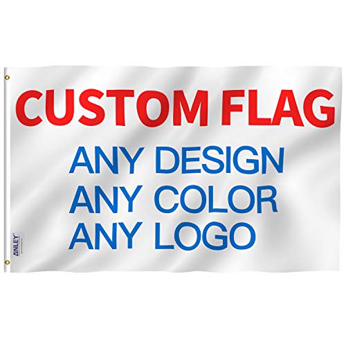 Anley Single Sided Custom Flag 3x5 Foot Customized Flags Banners ...