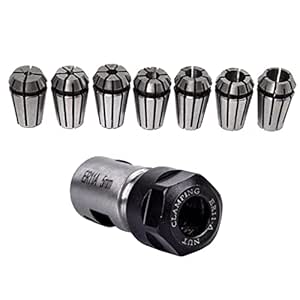 ATORSE® 7Pcs/Set Er11 Spring Collet Set & 5Mm Extension Rod for CNC ...
