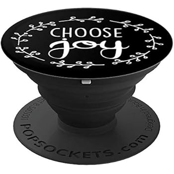 Amazon.com: Choose Joy Pink Inspirational Quote with Yellow Dots ...