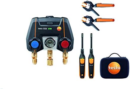Testo 550i Kit I App Operated Digital Manifold, 2 x 605i ...