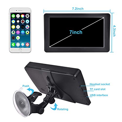 GPS Navigation for Car 2022 Maps 7 Inch Touch Screen Vehicle GPS Voice ...