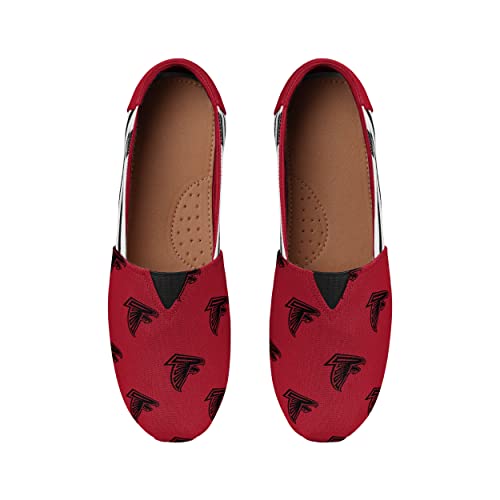 FOCO Atlanta Falcons NFL Womens Stripe Canvas Shoes - S on Galleon ...
