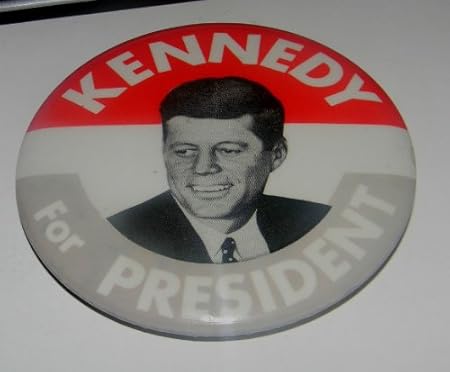 Amazon.com: JOHN F KENNEDY JFK 3.5" POLITICAL PINS BUTTON PINBACKS ...