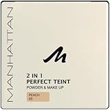 Manhattan Soft Compact Powder, Helles Kompakt Puder mit Puderquaste für ...