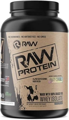 RAW Whey Isolate Protein Powder, Fruity Cereal - 100% Grass-Fed Sports ...