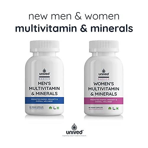 Unived Basics Multivitamin & Minerals for Men | 100% RDA of all ...
