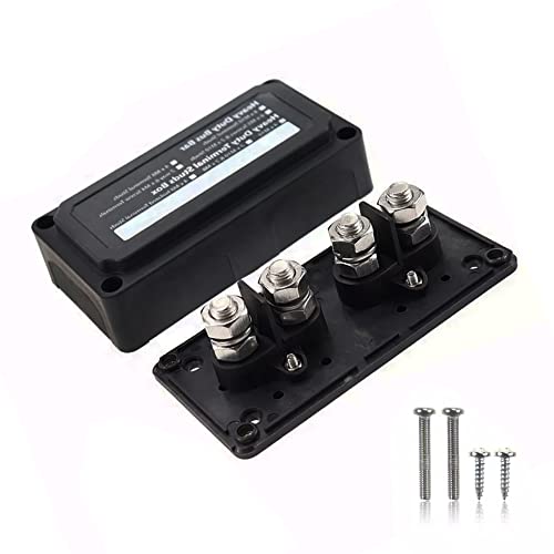 IZTOSS 200A Bus Bar M10(3/8”) Stud Power Distribution Block 48V Battery ...