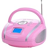 Lenco SCD-37 Radio AM/FM Portable avec Lecteur CD/mp3/wma Port USB Rose: Amazon.fr: TV & Vidéo
