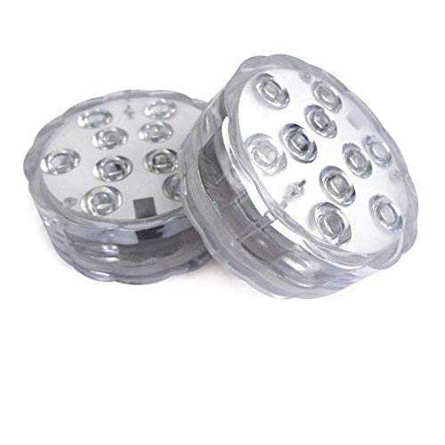 RGB Color Changing Submersible LED Lights 13 Colors Fade Jump Modes Battery Powered LED Lights ...