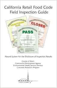 California Retail Food Code Field Inspection Guide: County of Marin ...