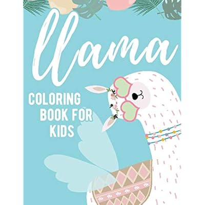 Buy Llama Coloring Book For Kids: Cute Animal Mammal Children Kids ...
