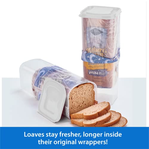 Buddeez Bread Buddy Bread Box – Fresh Bread Storage Container, Plastic ...