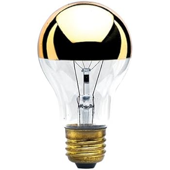 Bulbrite 40G25HG 40-Watt G25 Globe Bulb, Half Gold, Medium Base ...