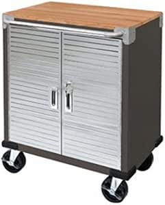 Amazon.com: Ultra HD 2-Door Rolling Cabinet (Graphite): Office Products